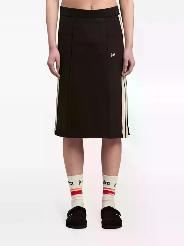 Palm Angels Monogram Midi Skirt