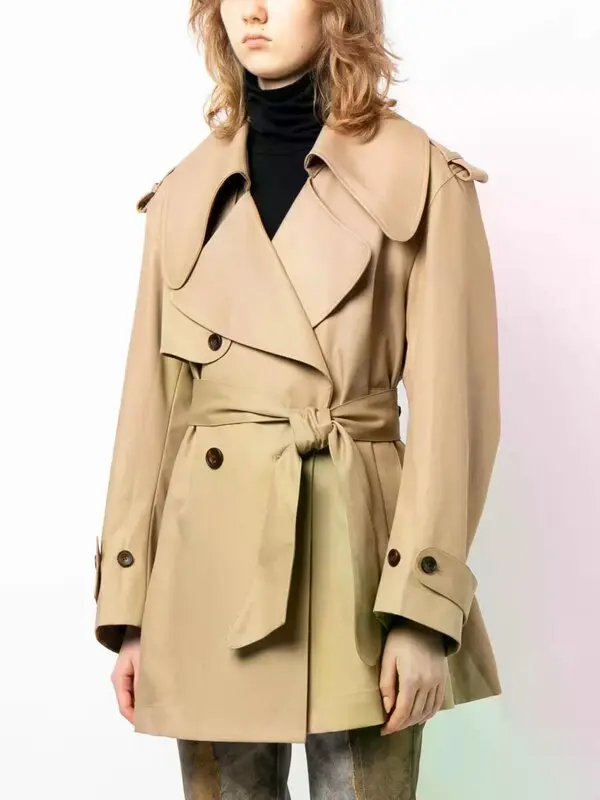 JNBY Belted Double-breasted Trench Coat