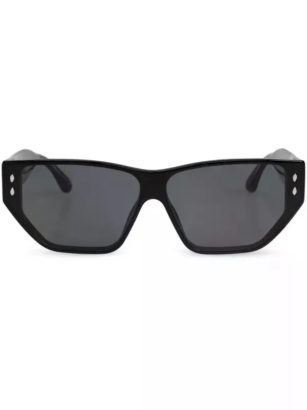 Isabel Marant Geometric-frame Sunglasses - Black