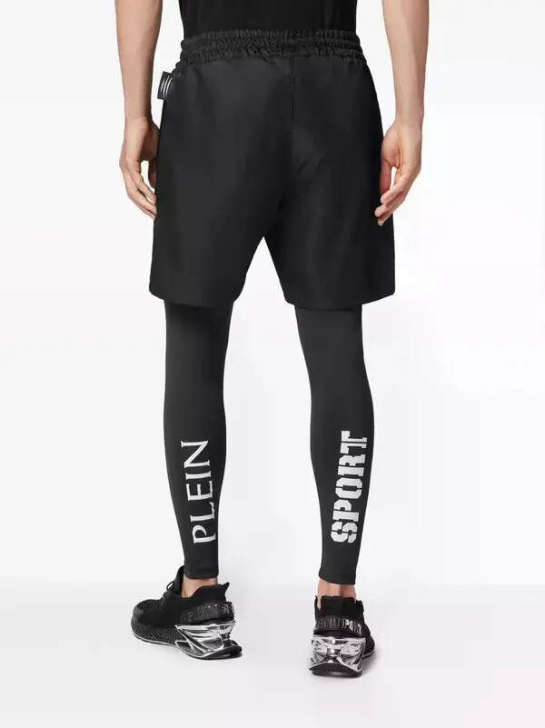 PLEIN SPORT Graphic-print Layered Track Pants