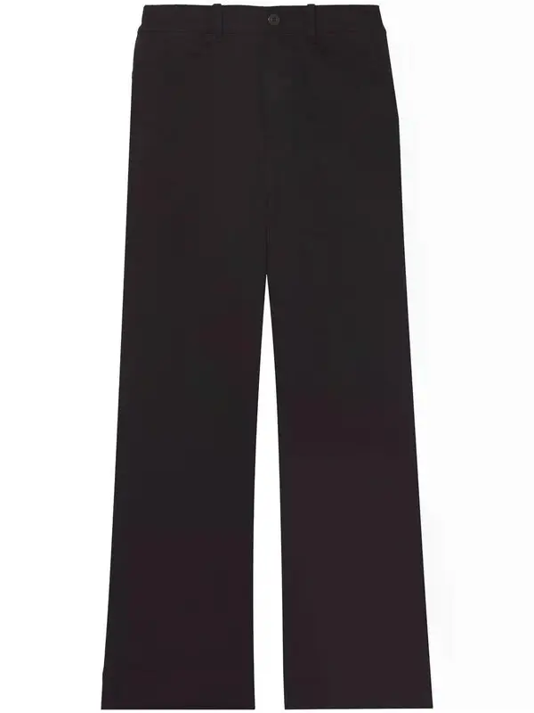 Proenza Schouler White Label Cropped Wide-leg Culottes - Black