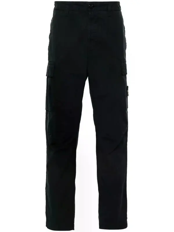 Stone Island Tapered Cargo Trousers - Blue