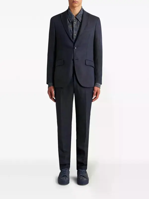 Etro Single-breasted Wool Blazer