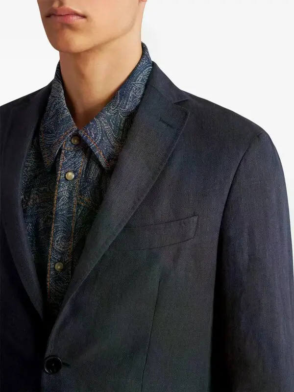 Etro Single-breasted Wool Blazer