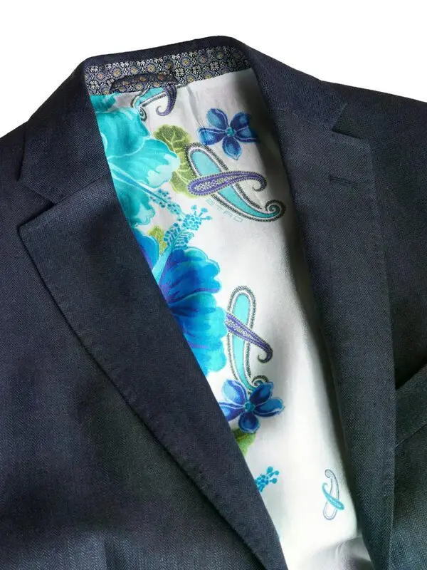 Etro Single-breasted Wool Blazer