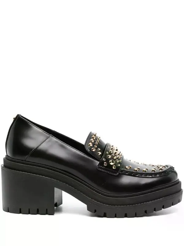 Michael Kors Rocco Astor Stud-embellished Leather Loafers