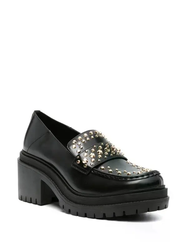 Michael Kors Rocco Astor Stud-embellished Leather Loafers