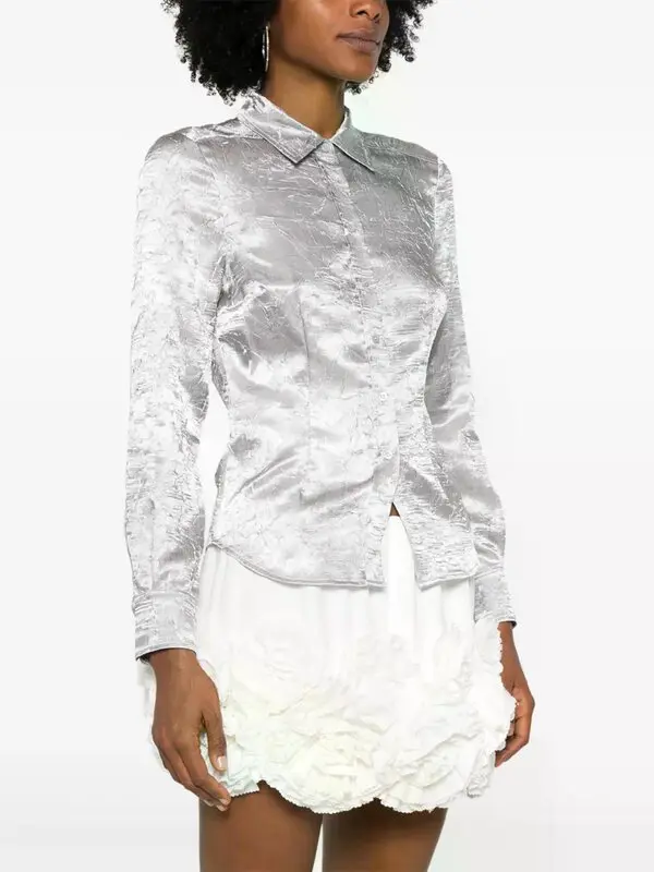 Pinko Catullo Shirt With Crinkled Finish