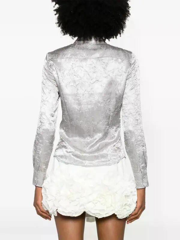 Pinko Catullo Shirt With Crinkled Finish