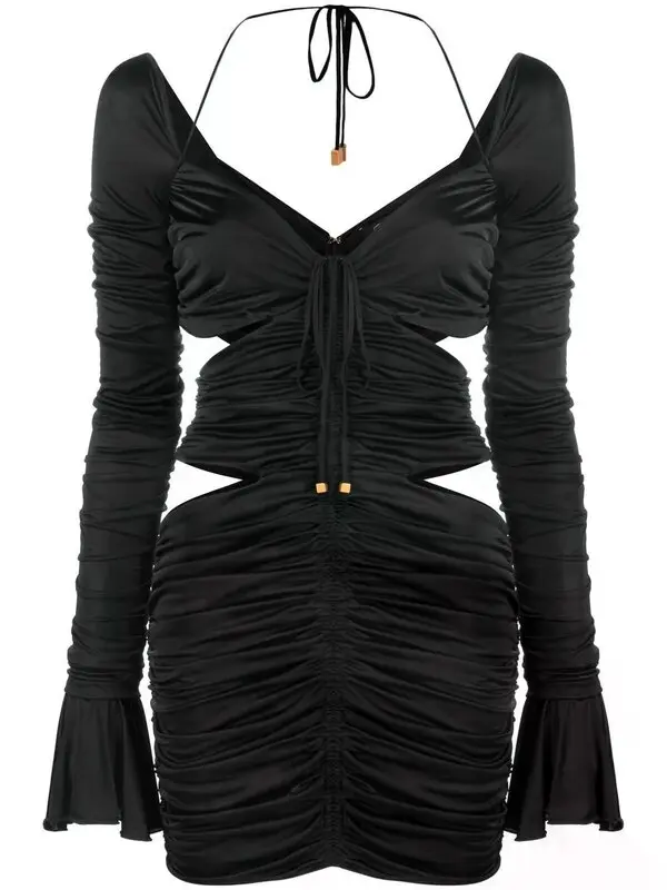 Blumarine Cut-out Ruched Mini Dress