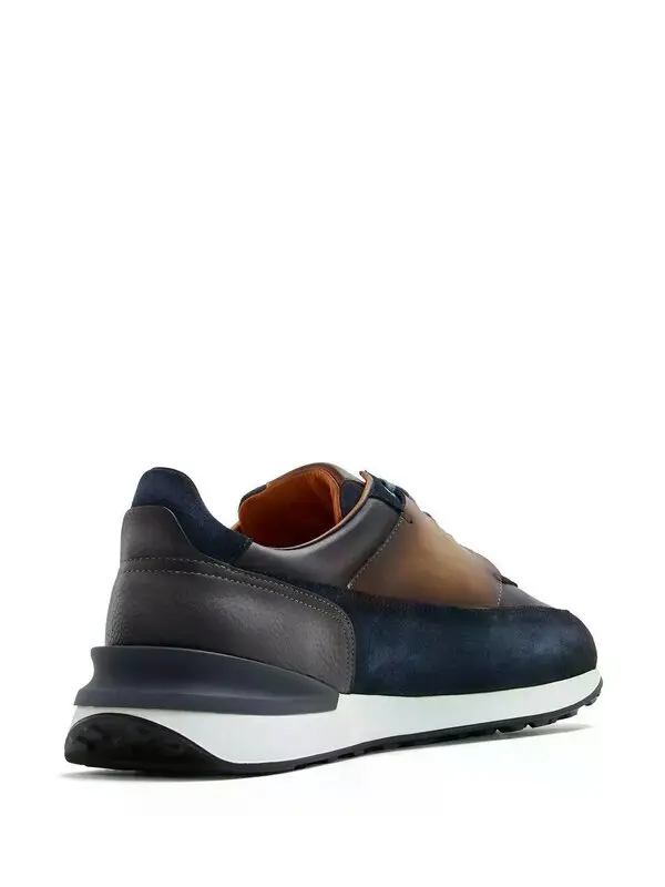 Magnanni Panelled Low-top Sneakers - Blue