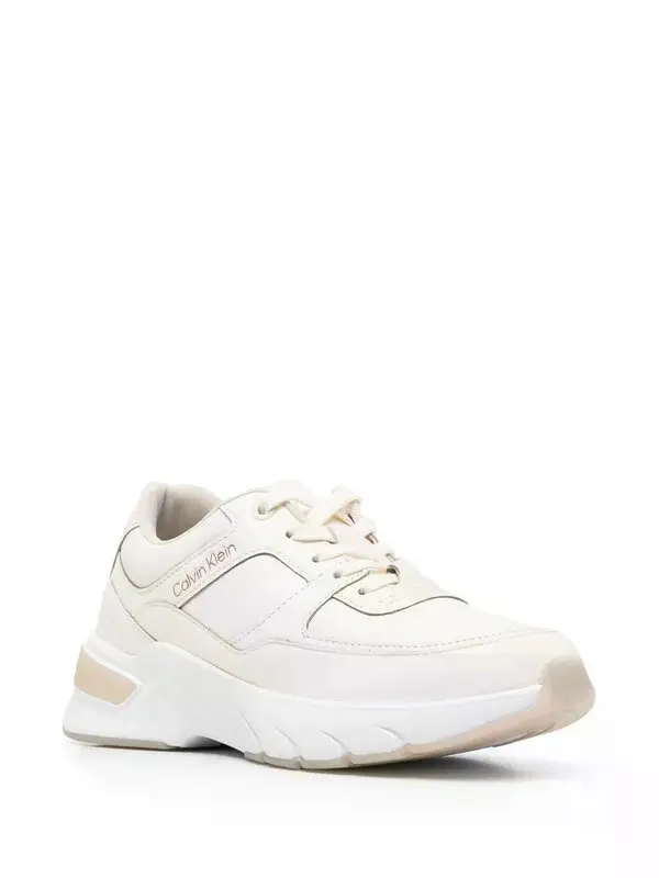 Calvin Klein Panelled Logo Embroidered Sneakers