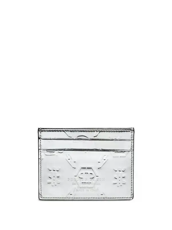 Philipp Plein Monogram-debossed Leather Cardholder