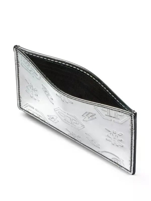 Philipp Plein Monogram-debossed Leather Cardholder