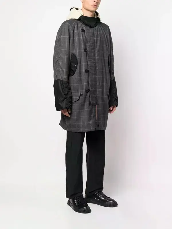 Junya Watanabe Checked Patchwork Coat