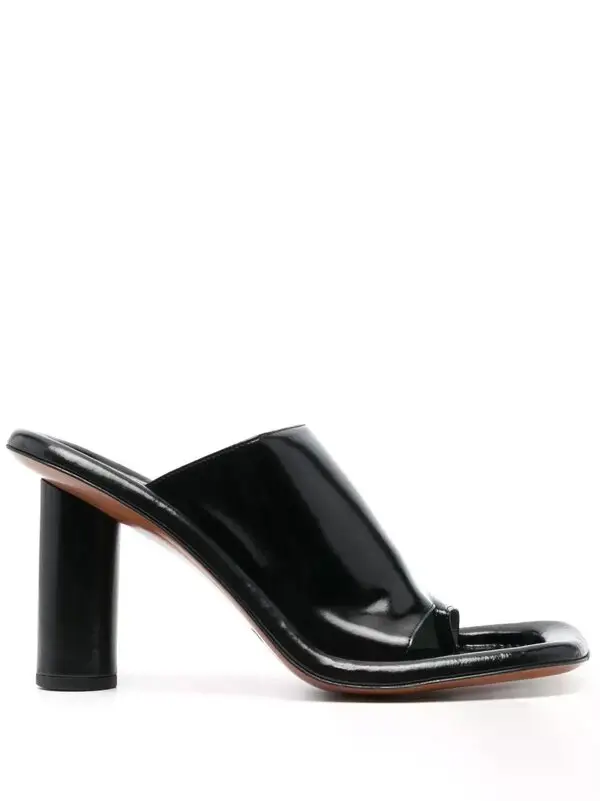AMBUSH Leather Block Heel Sandals