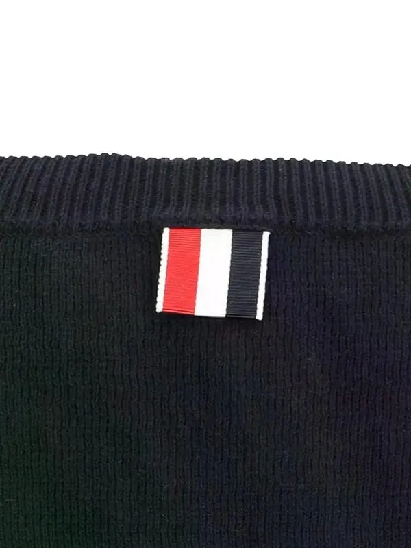 Thom Browne 4-bar Milano Stitch Jumper - Blue