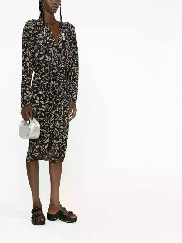 MARANT ETOILE Danalia Wrap Midi Dress