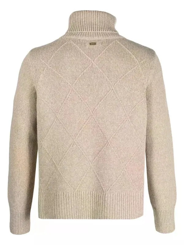 Barbour Roll Neck Knitted Jumper