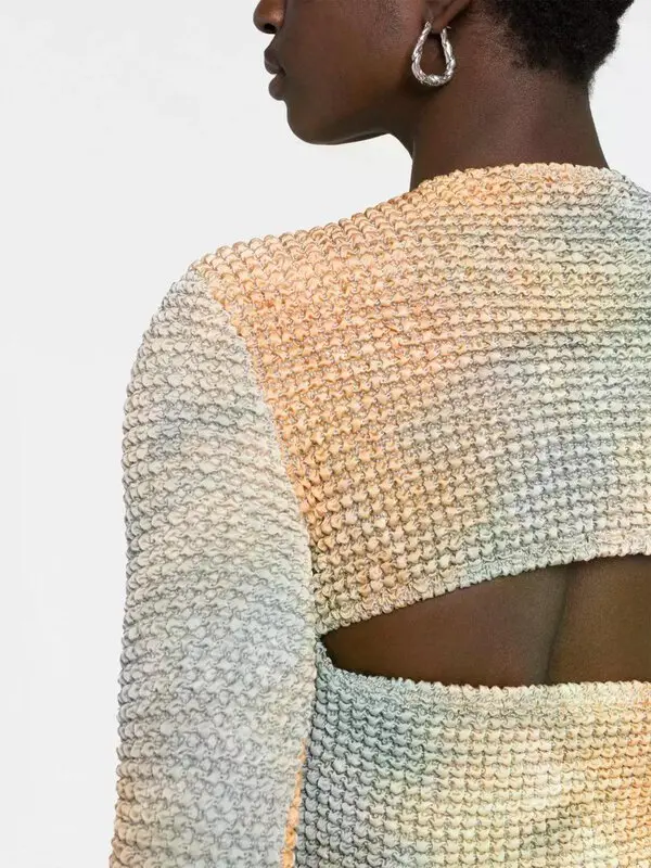 Off-White Tie-dye Cropped Top