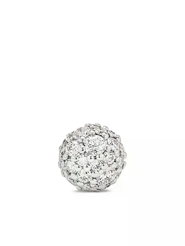 David Yurman 18kt Yellow Gold Petite Pavé Diamond Stud Earrings
