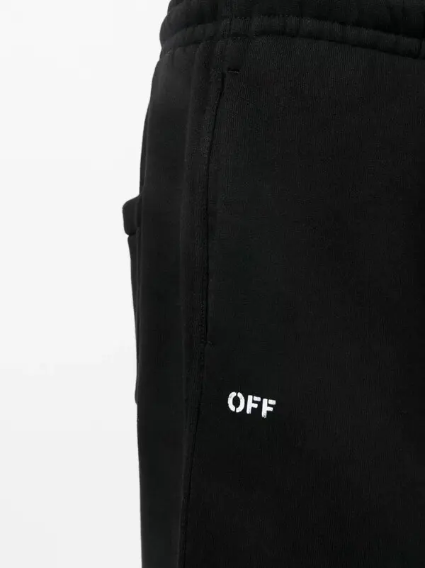 Off-White Organic Cotton Track Shorts