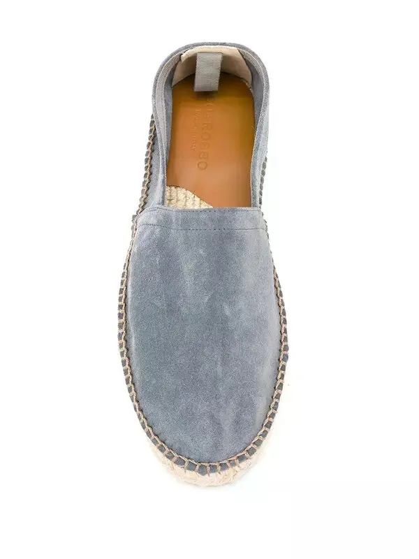 SCAROSSO Pablo Suede Espadrilles - Grey