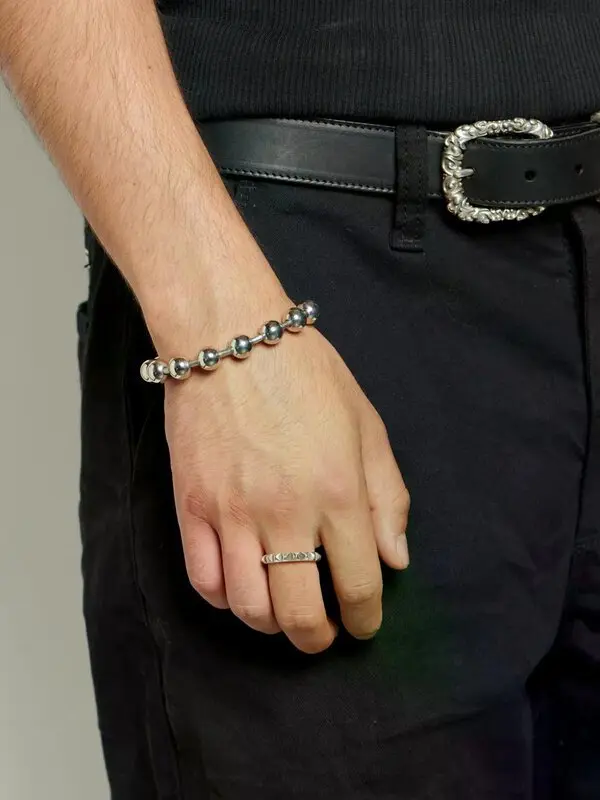 Emanuele Bicocchi Pyramid Band Ring - Silver