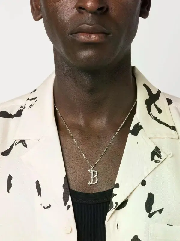 Emanuele Bicocchi Sterling Letter B Pendant Necklace