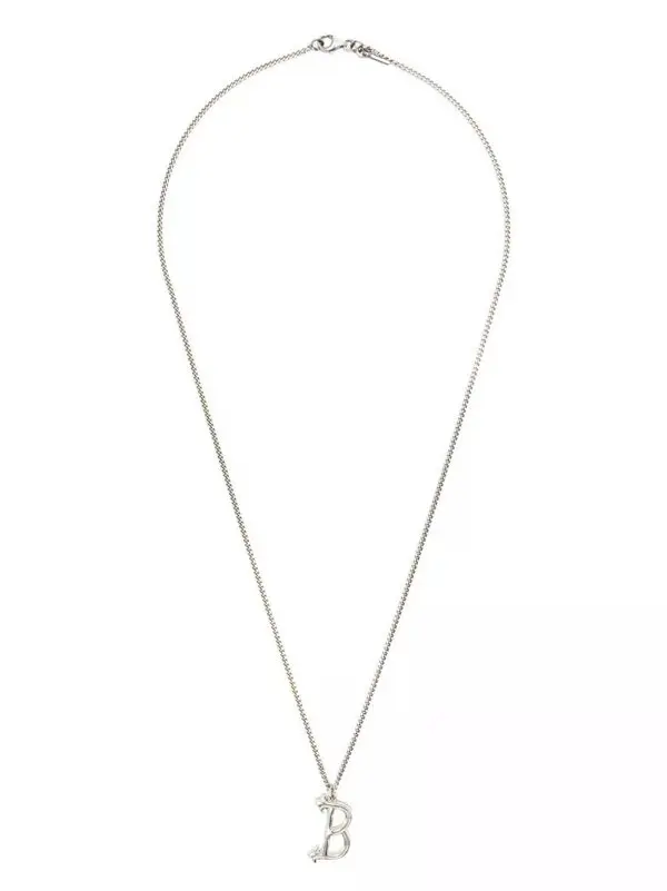 Emanuele Bicocchi Sterling Letter B Pendant Necklace