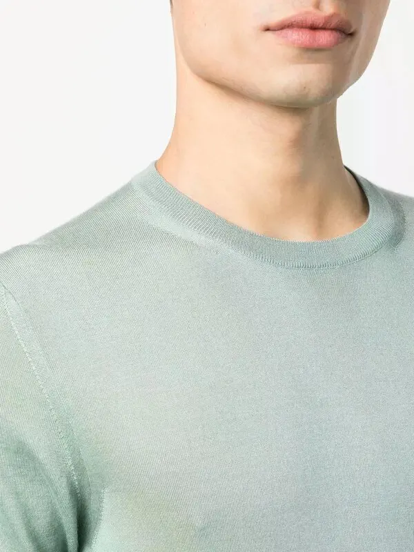 Fedeli Crew Neck Fine Knit Jumper