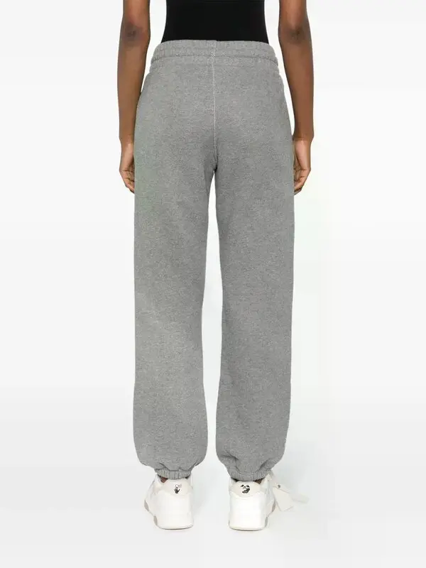 Off-White Logo Embroidered Cotton Track Pants