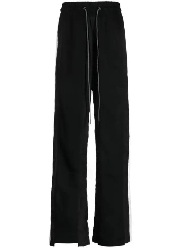 MOSTLY HEARD RARELY SEEN Stripe-detail Cotton Track Trousers