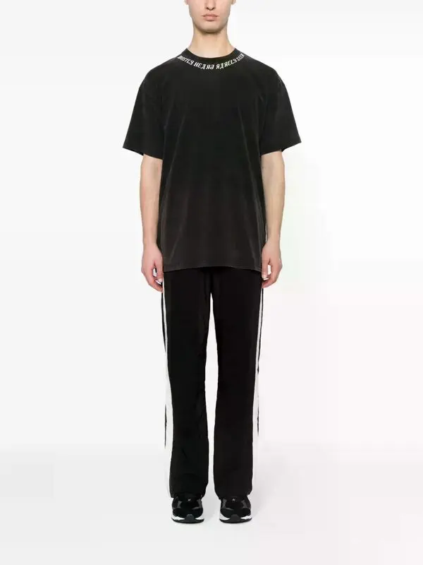 MOSTLY HEARD RARELY SEEN Stripe-detail Cotton Track Trousers