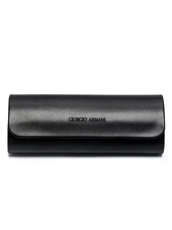 Giorgio Armani Logo-lettering Round Frame Eyeglasses