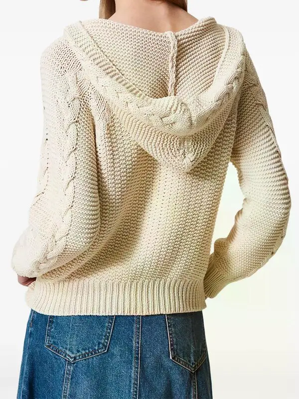 TWINSET Cable-knit Hoodie