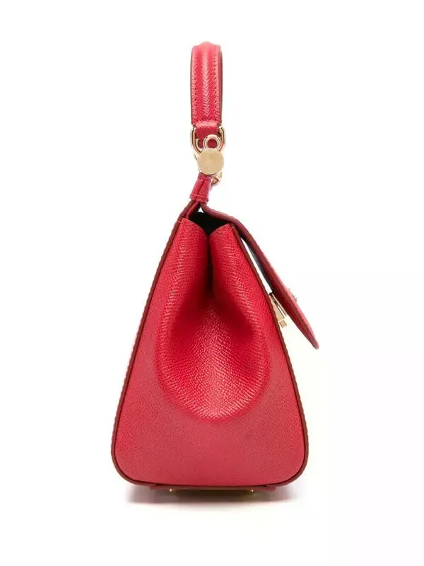 Dolce & Gabbana Dauphine Calfskin Leather Handbag - Red