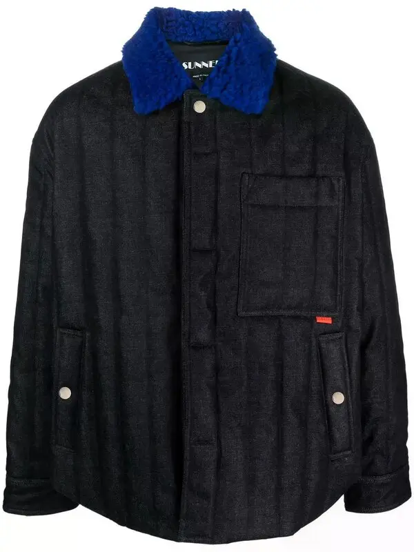 Sunnei Padded Jacket With Contrasting Collar