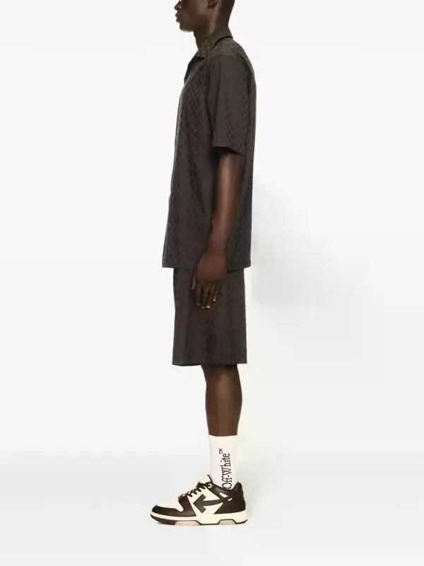 Off-White Damier Embossed Shorts