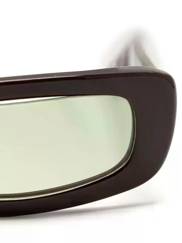Undercover Rectangle Frame Sunglasses - Brown