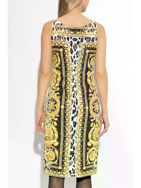Versace Medusa-print Sleeveless Dress