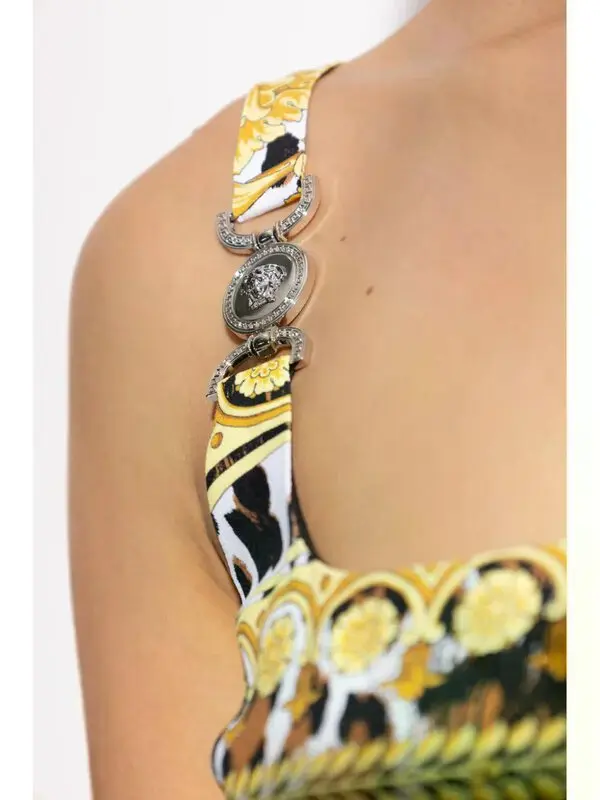 Versace Medusa-print Sleeveless Dress