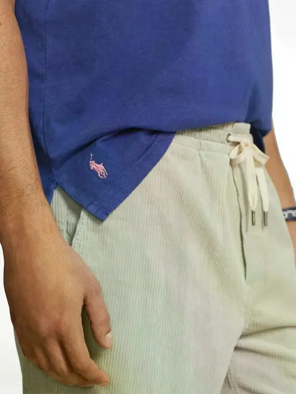 Polo Ralph Lauren Cotton-linen Blend Polo Shirt With Signature Pony - Blue