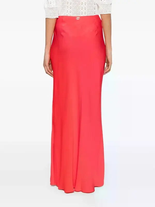 TWINSET Logo Plaque Maxi Skirt