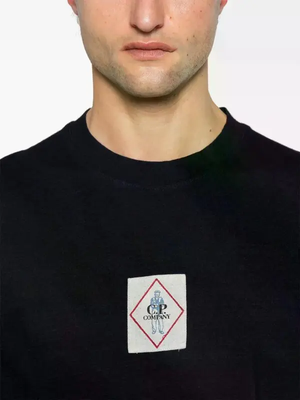 C.P. COMPANY Logo-patch T-shirt