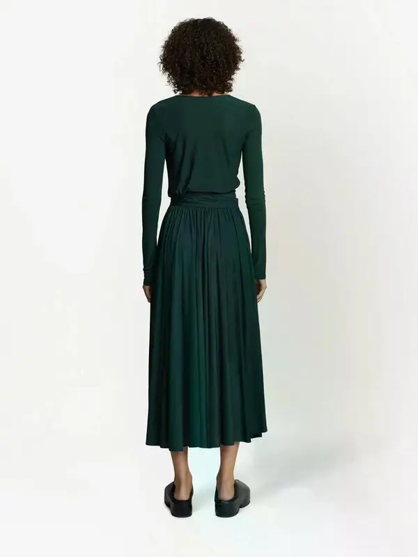 Proenza Schouler White Label Long-sleeved Crepe Wrap Dress