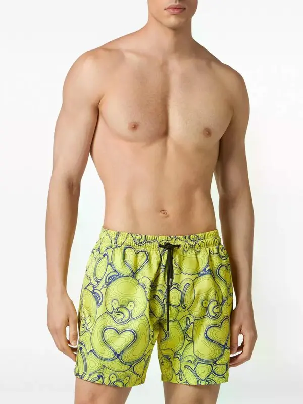 Philipp Plein Teddy Bear-print Swim Shorts