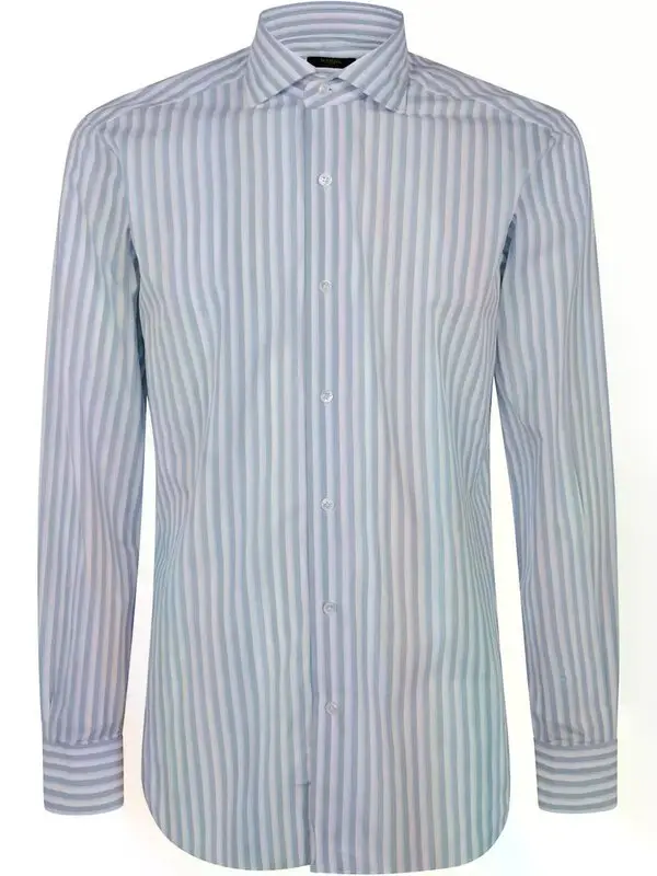 BARBA NAPOLI Striped Shirt - Blue