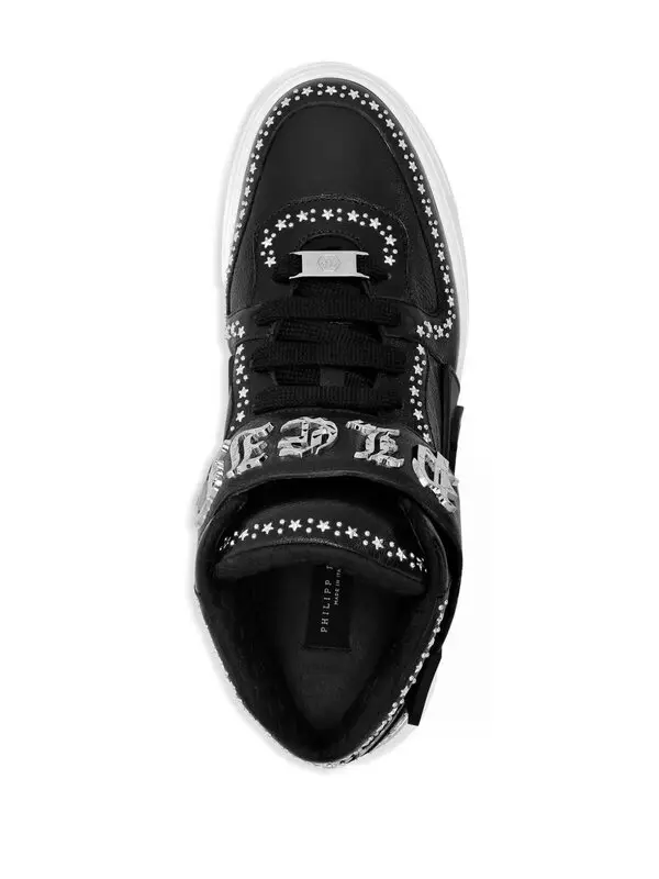 Philipp Plein Mid-top Sneakers With Star Studs