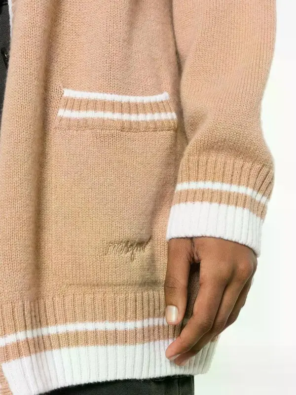 MSGM Contrasting Trim Knit Cardigan